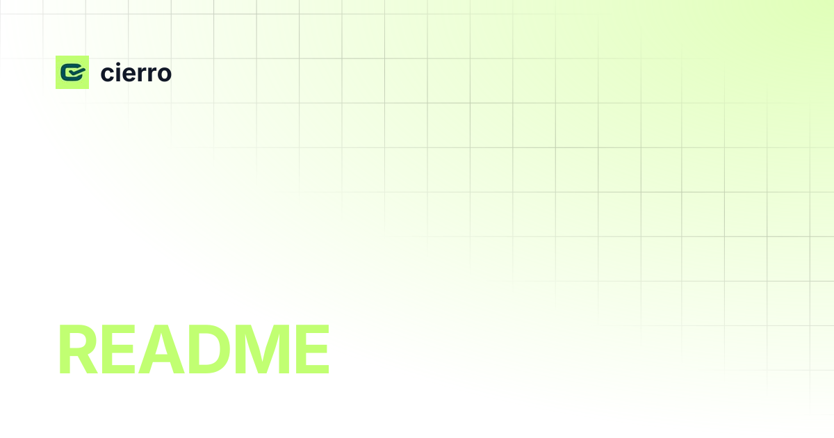 README | cierro